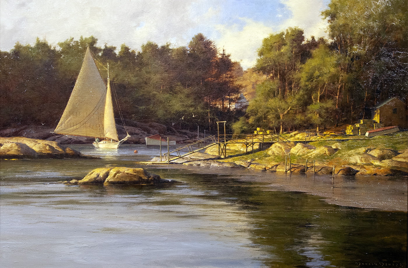 Donald Demers [EM NRA 2009] : Chauncey creek, 2015. | Salmagundi Club