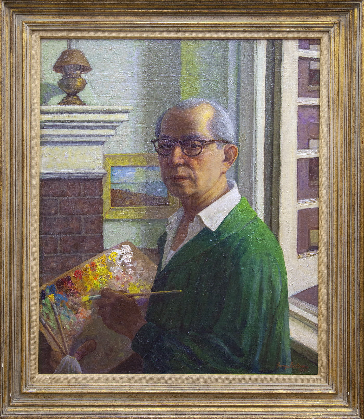 George Beline (1887-1971) [RA 1931-1971] : Portrait of a man [likely a ...