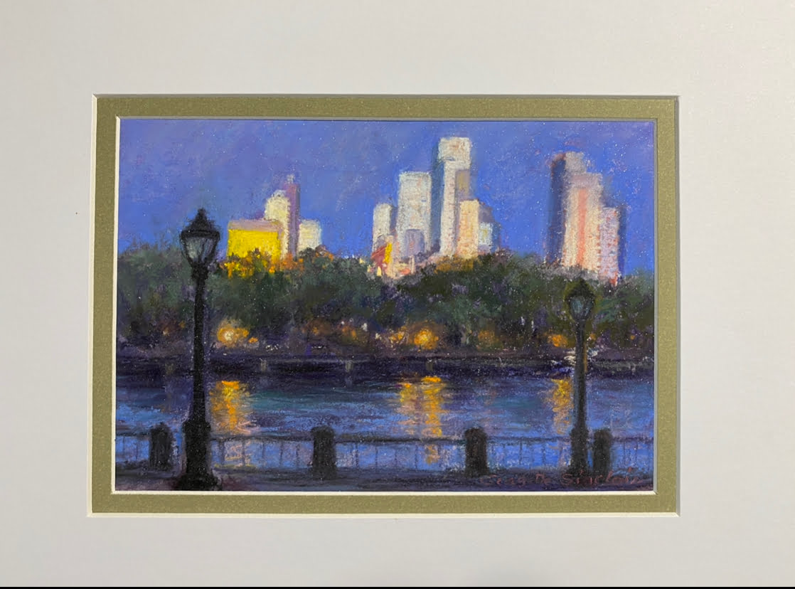Georgette Sinclair [RA 2002] : Evening embrace over East River, 2021 ...