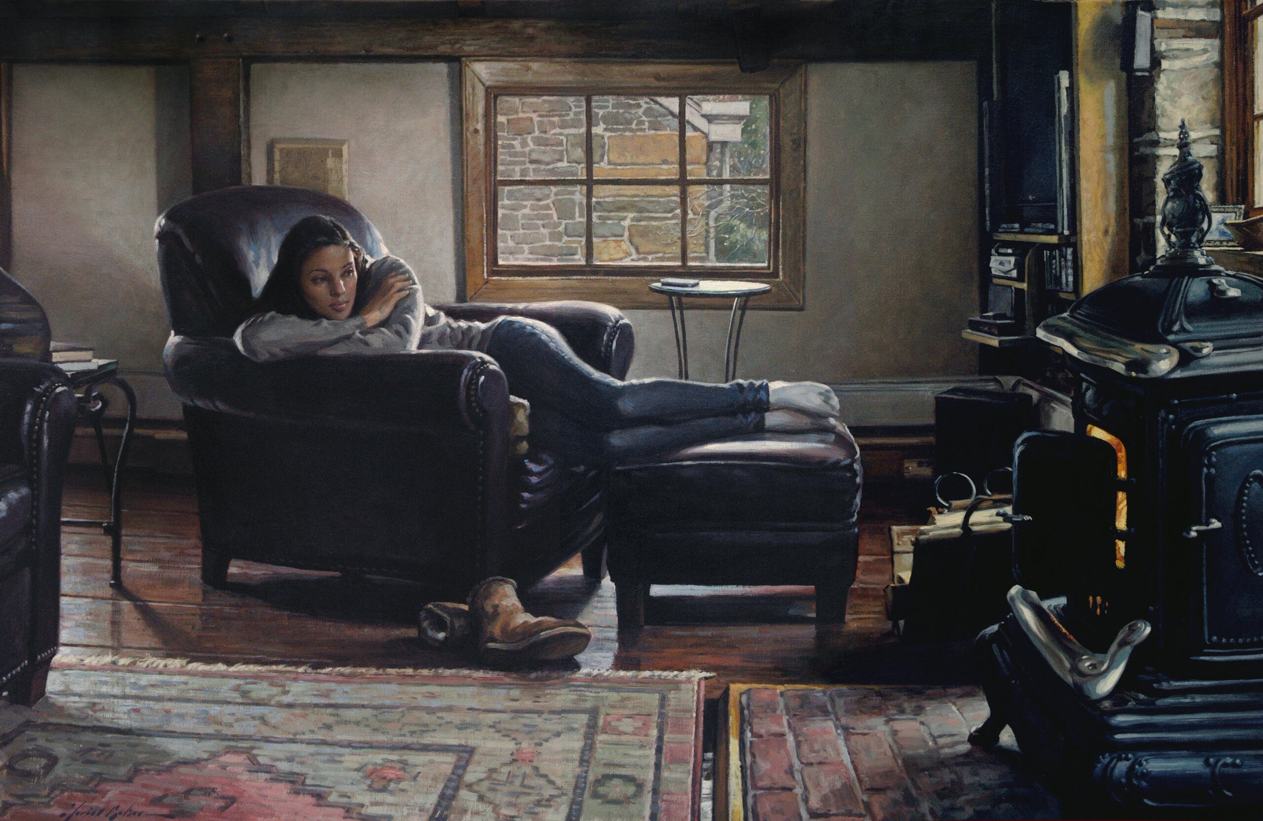 Garin Baker [NRA 2019] : Fire gaze, 2017. | Salmagundi Club