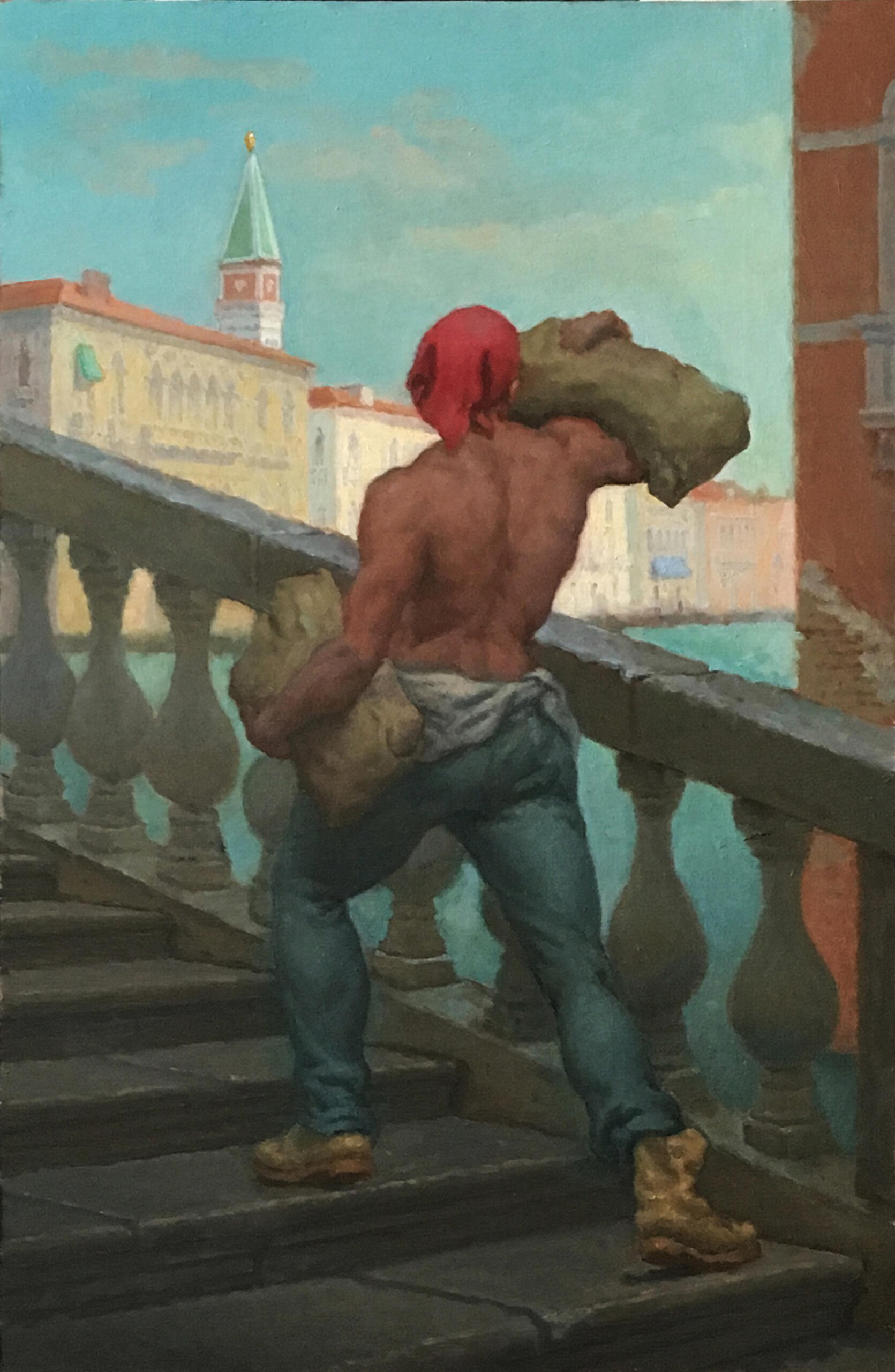 Jon DeMartin [RA 2021] : The mason, 2019. | Salmagundi Club