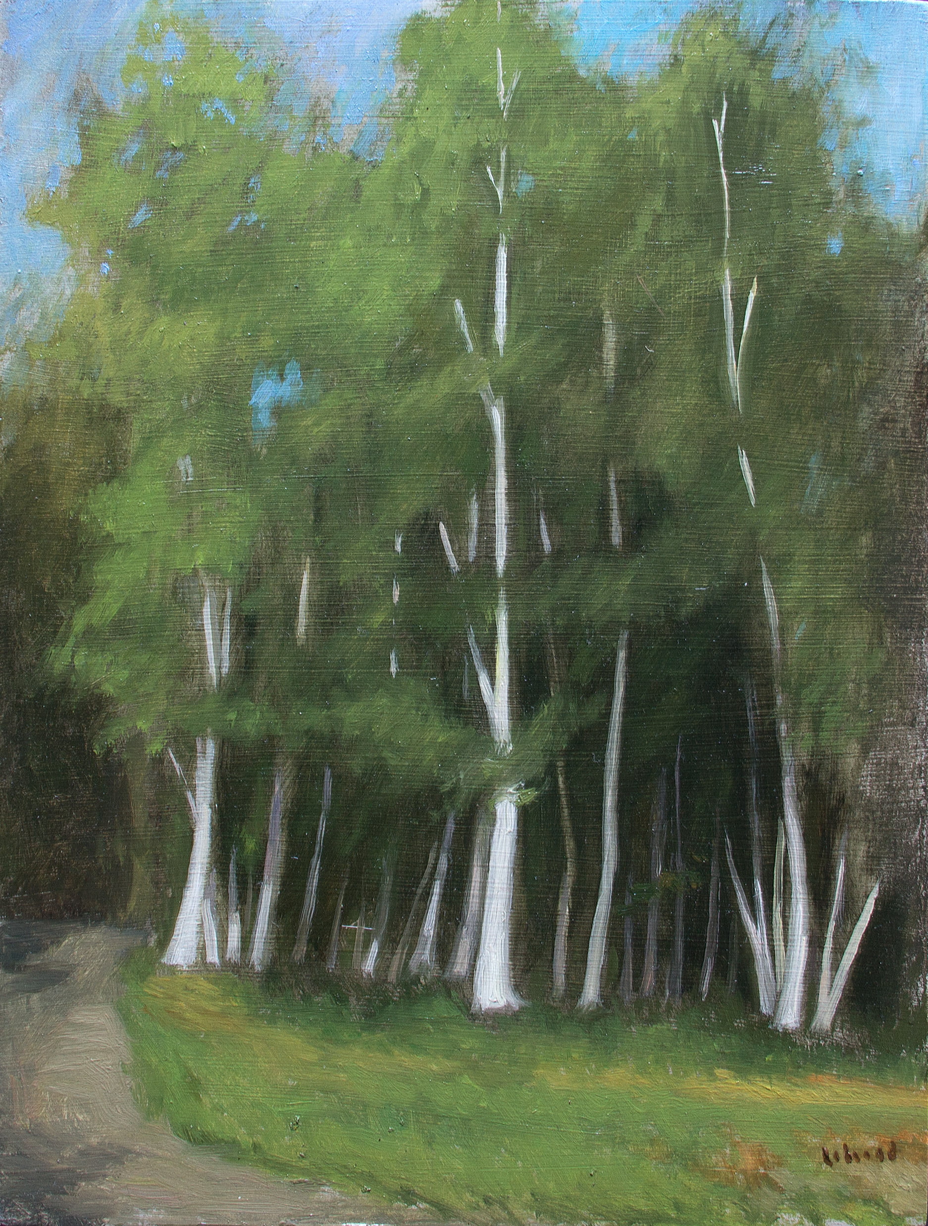 Elizabeth Beard [RA 2016] : Summer greens, 2020. | Salmagundi Club