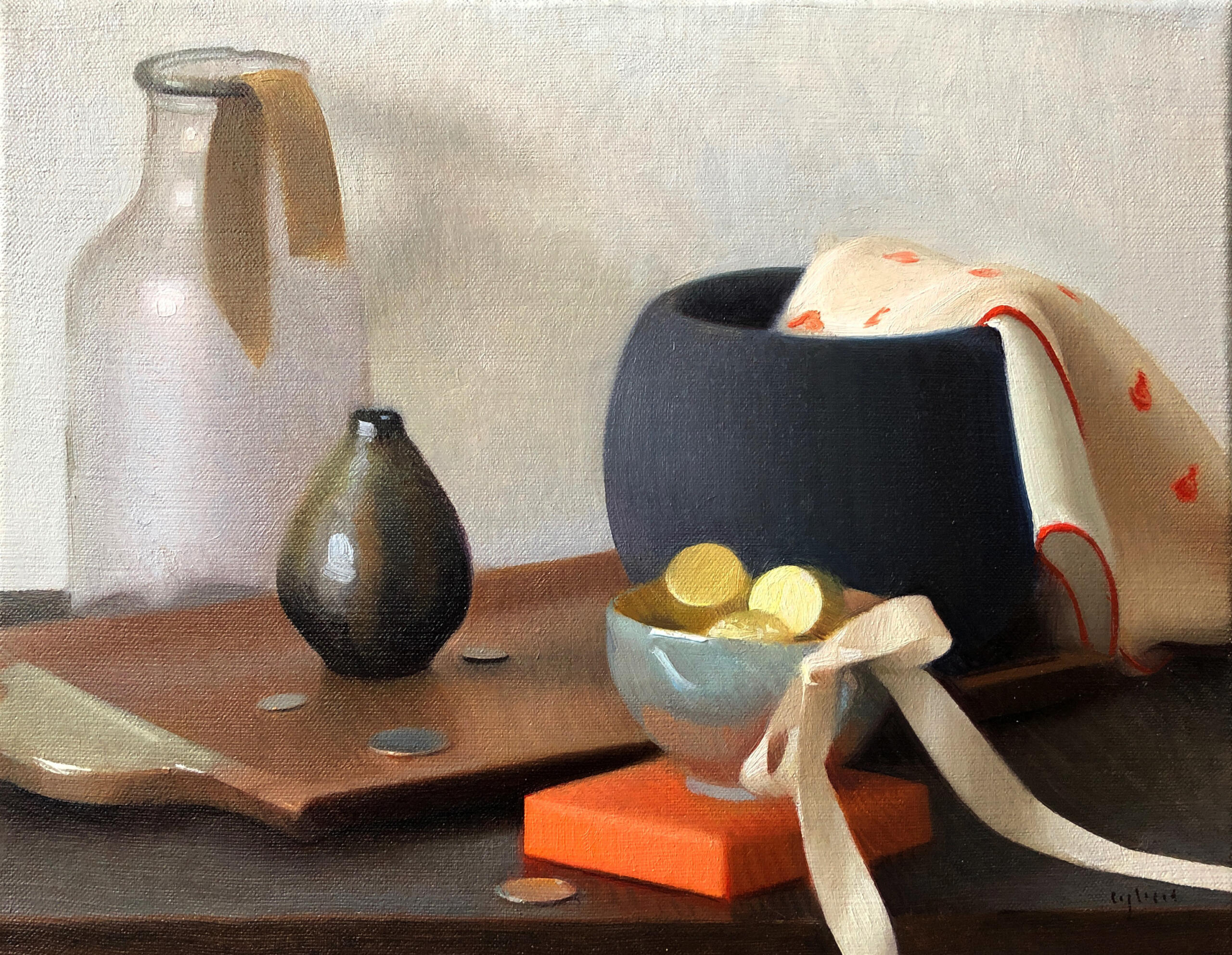 Elizabeth Beard [RA 2016] : Orange still life, 2022. | Salmagundi Club