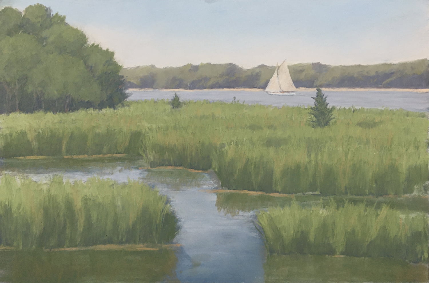 Anthony Davis [NRA 2008] : From the bridge, 2022. | Salmagundi Club