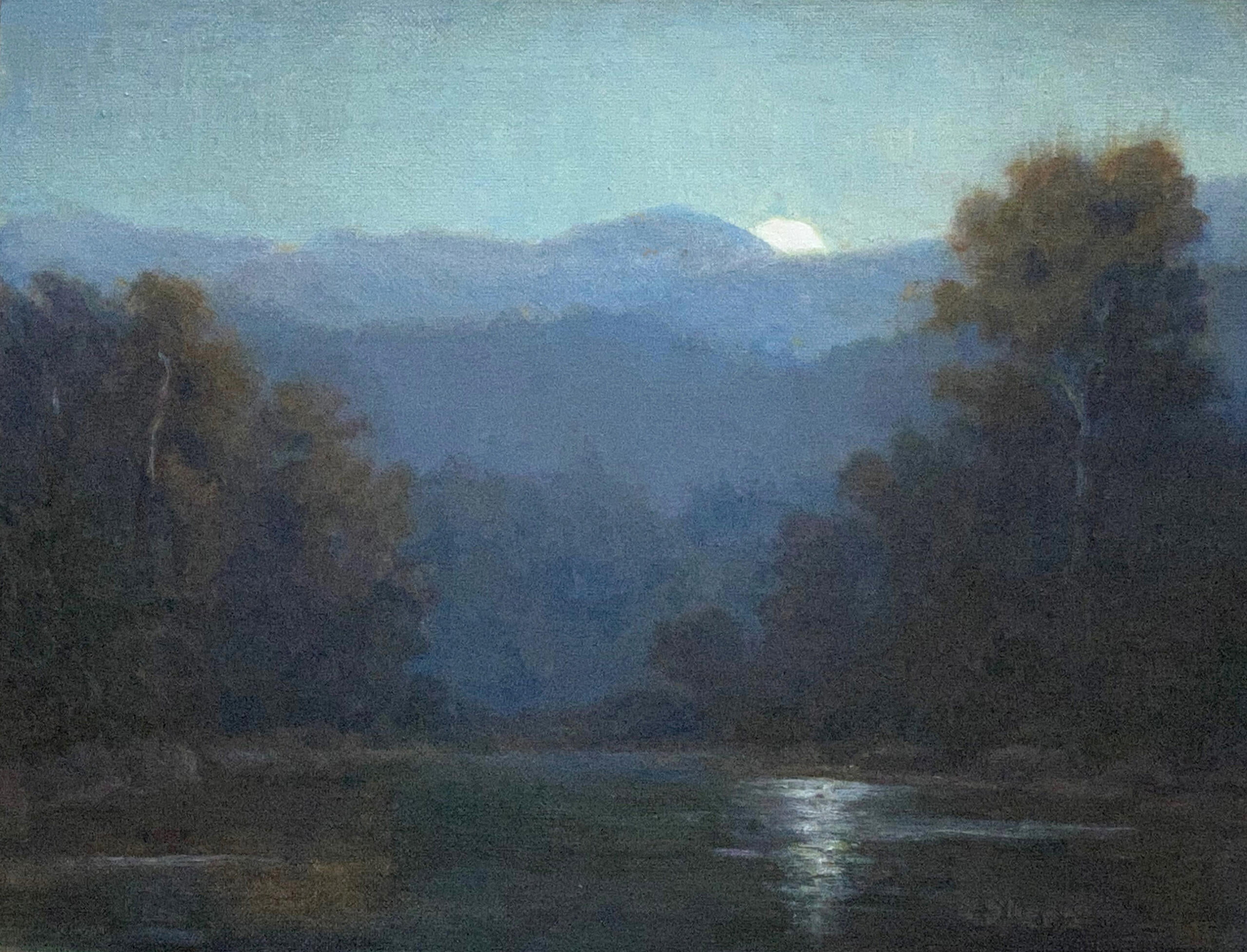 Lolly Shera [NRA 2021] : Moonlit waters, 2020. | Salmagundi Club