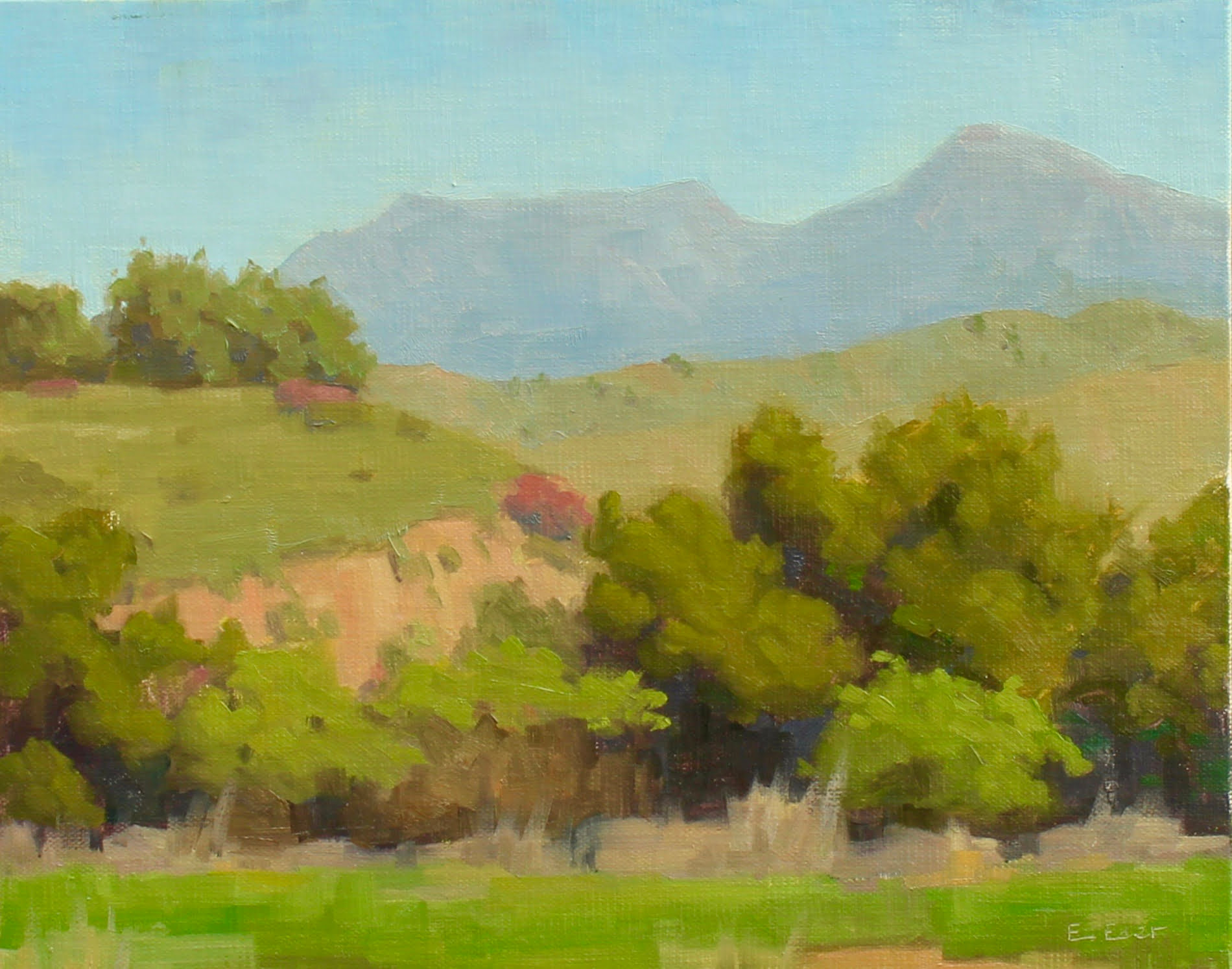 Eileen Eder [NRA 2015] : San Clemente hills, 2022. | Salmagundi Club