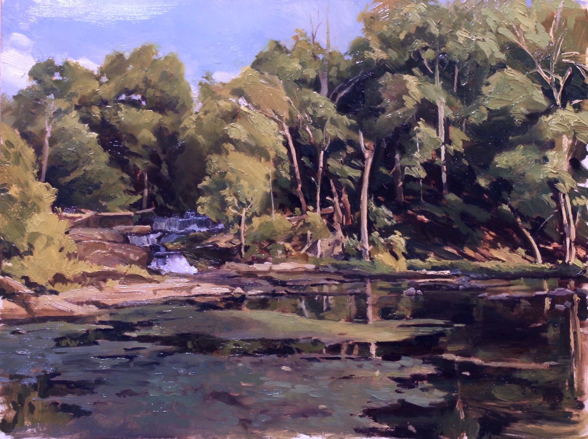 Marcus Pierno [RA 2016] : Tioronda Falls, 2022. | Salmagundi Club