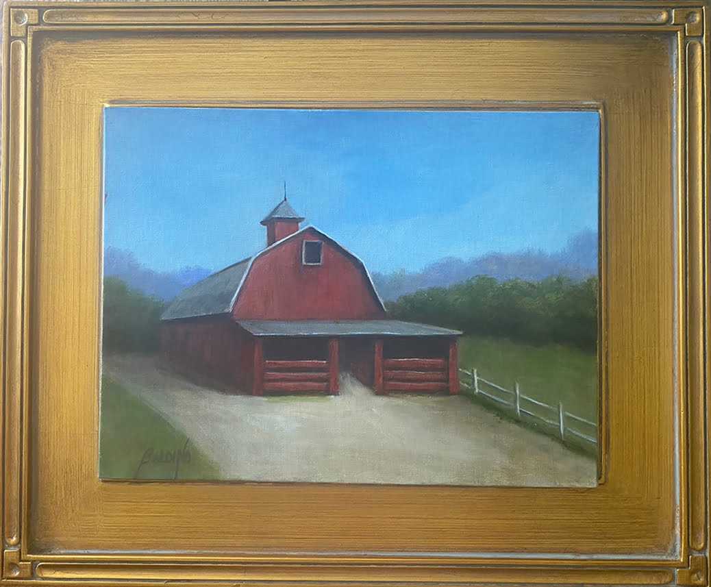 Patt Baldino [RA 2012] : Red animal barn, 2022. | Salmagundi Club