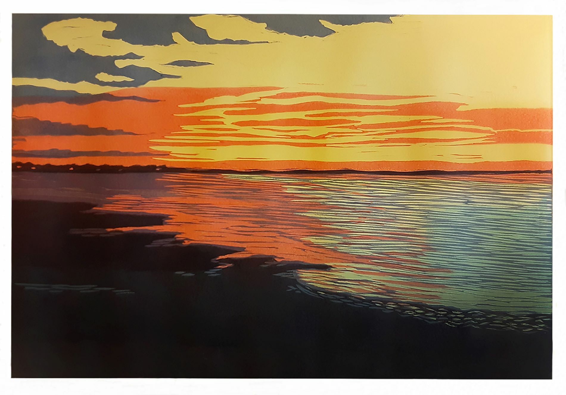 Donna D'Amico [NM] : Sunset on the bay, 2022. | Salmagundi Club