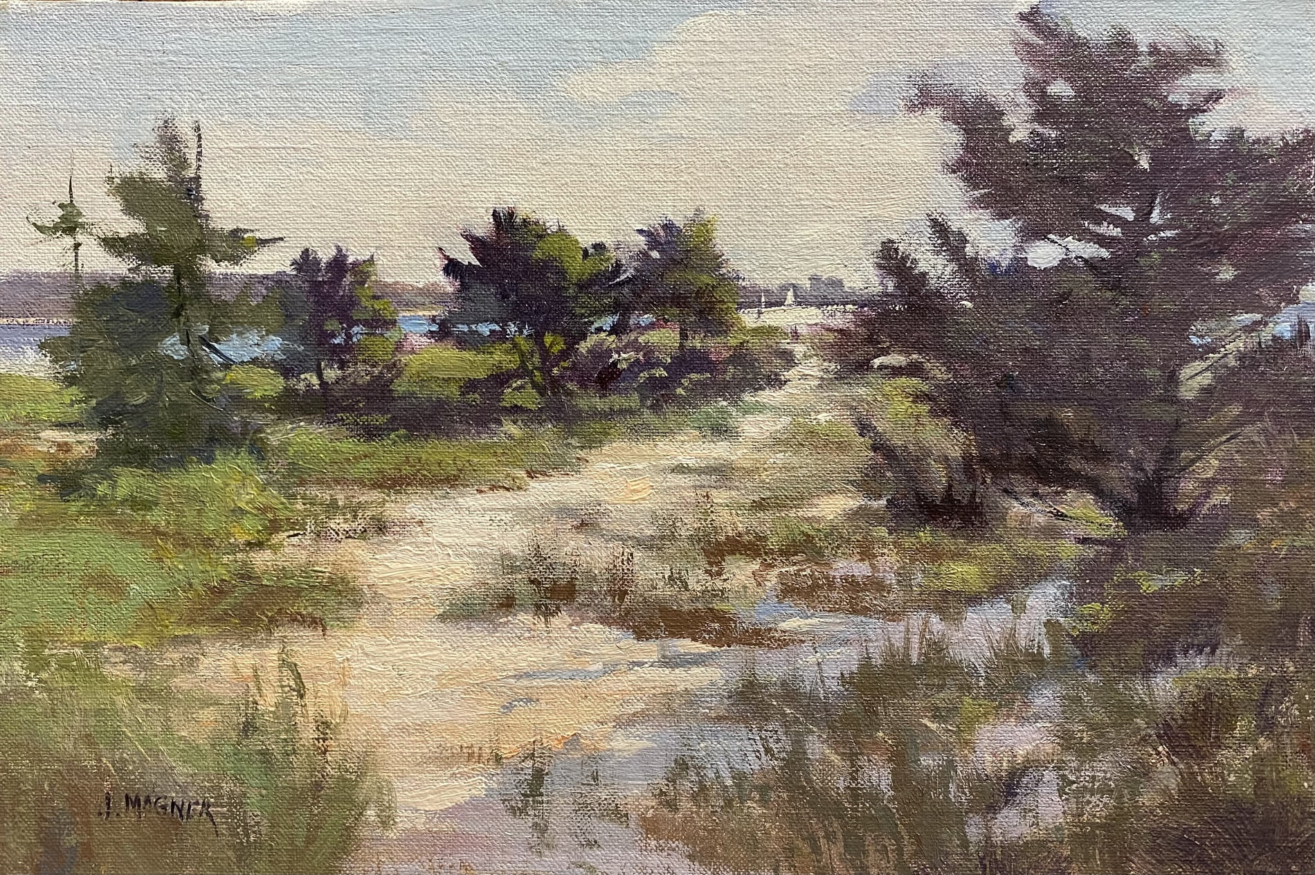 James Magner [NRA 2007] : Seaside path, 2022. | Salmagundi Club