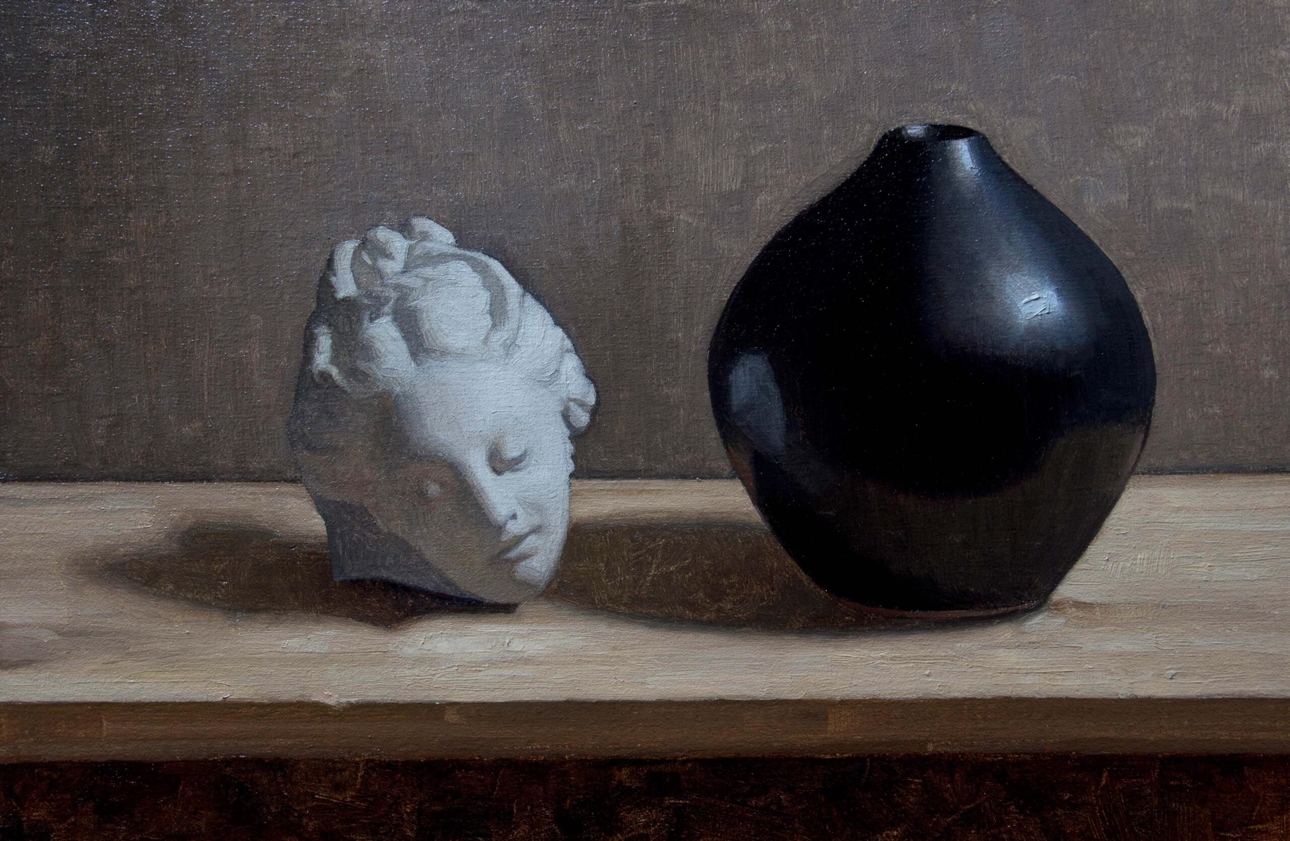 Elizabeth “Liz” Beard [RA 2016] : Head and vase, 2000s. | Salmagundi Club
