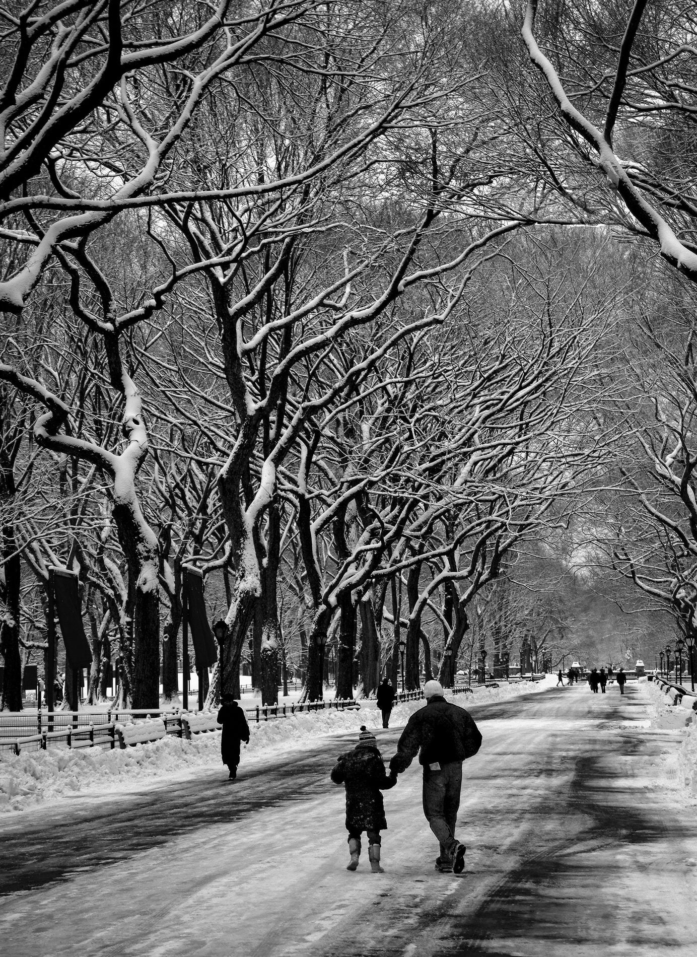 Anthony Almeida [RA 2010] : A winter walk, 2022. | Salmagundi Club