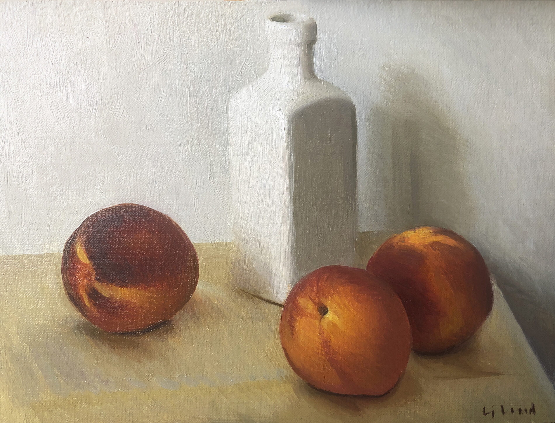 Elizabeth Beard [RA 2016] : Peaches in day light, 2022. | Salmagundi Club