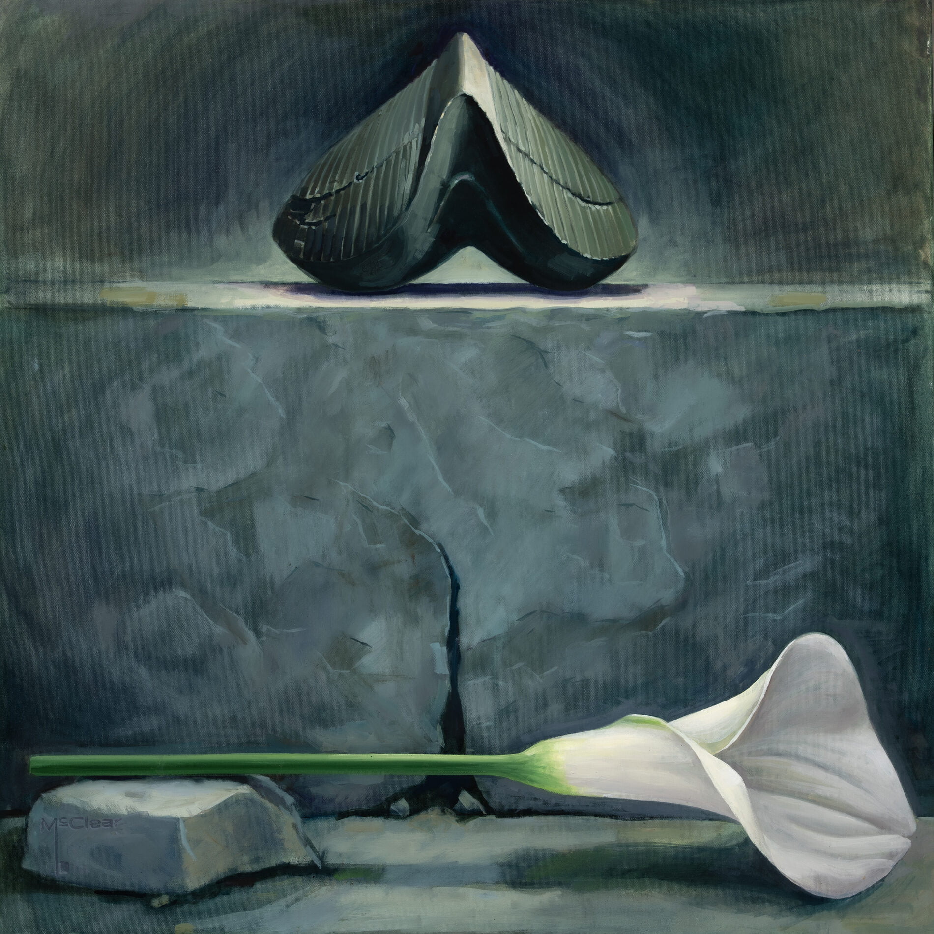 Brian McClear [NRA 2018] : Lily and fossil, 2022. | Salmagundi Club