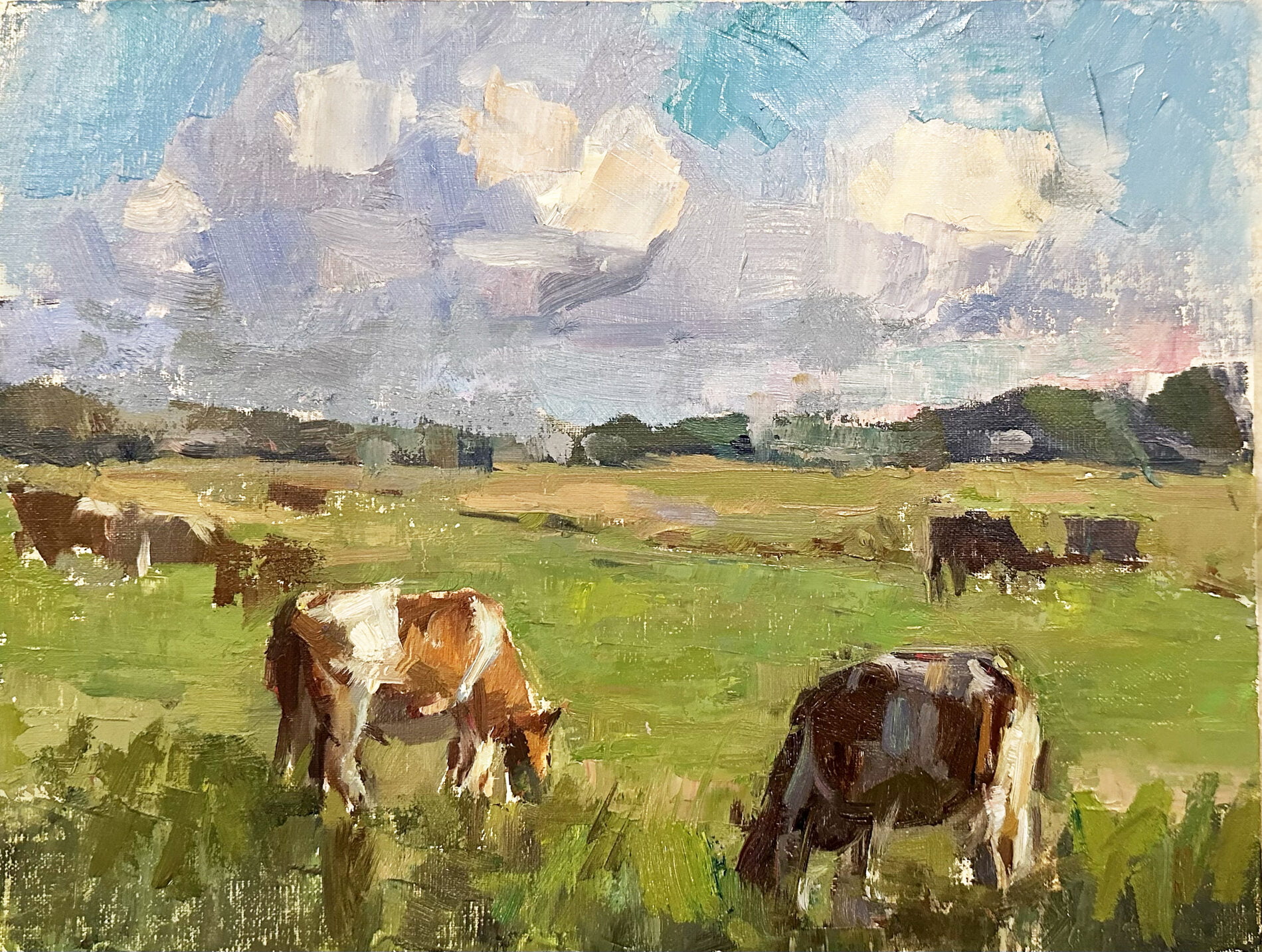 Patricia Nebbeling [RA 2014] : DeBilt pasture, 2022. | Salmagundi Club