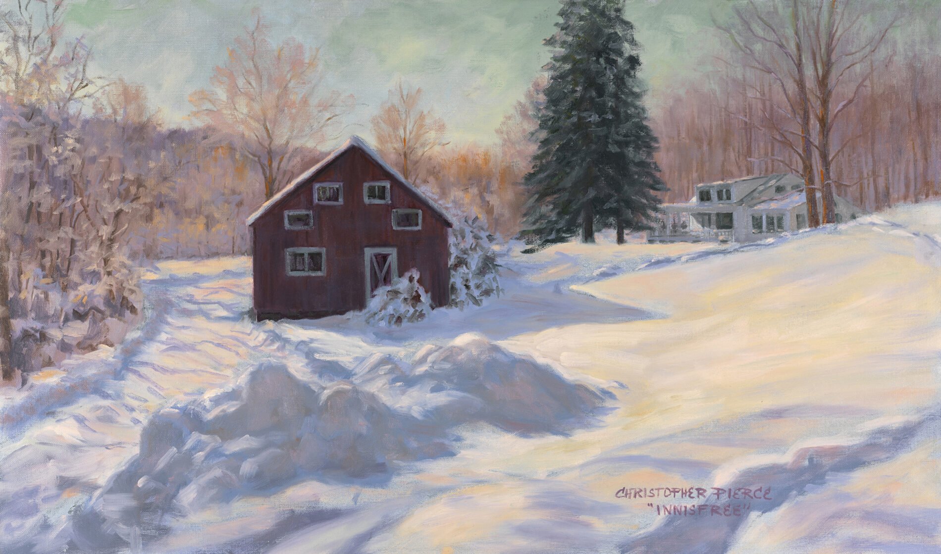 Christopher Pierce [NRA 1992] : Winter from my studio, 2022 ...