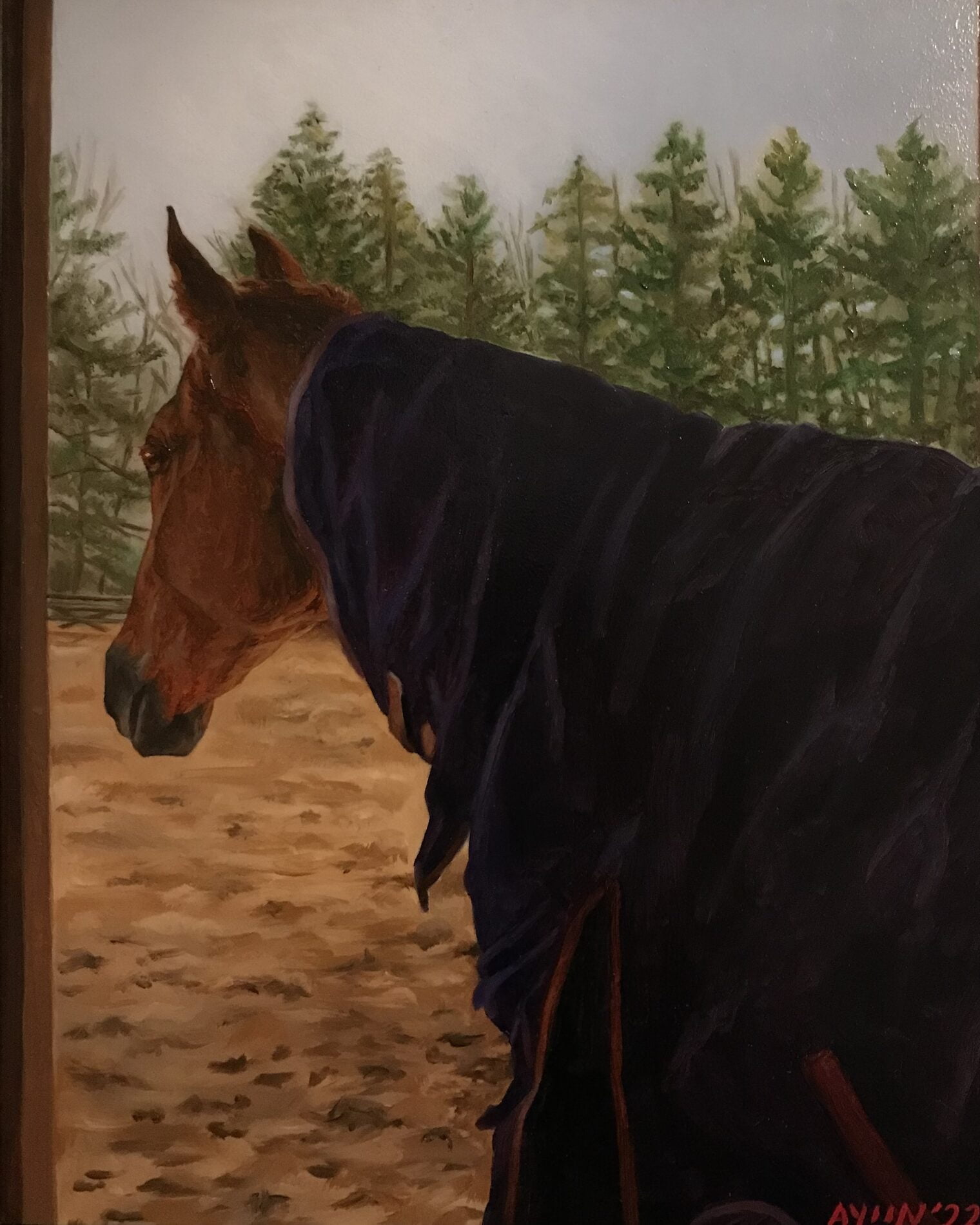 Adina Yoon [JRA 2018] : Looking out on a windy day, 2022. | Salmagundi Club