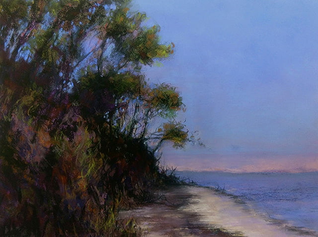 Julie Hopkins [NRA 2009] : Shadberries at sunset, 2019. | Salmagundi Club