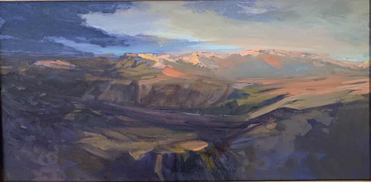 Anna Wainright [RA 2016] : As shadows fall, 2020. | Salmagundi Club