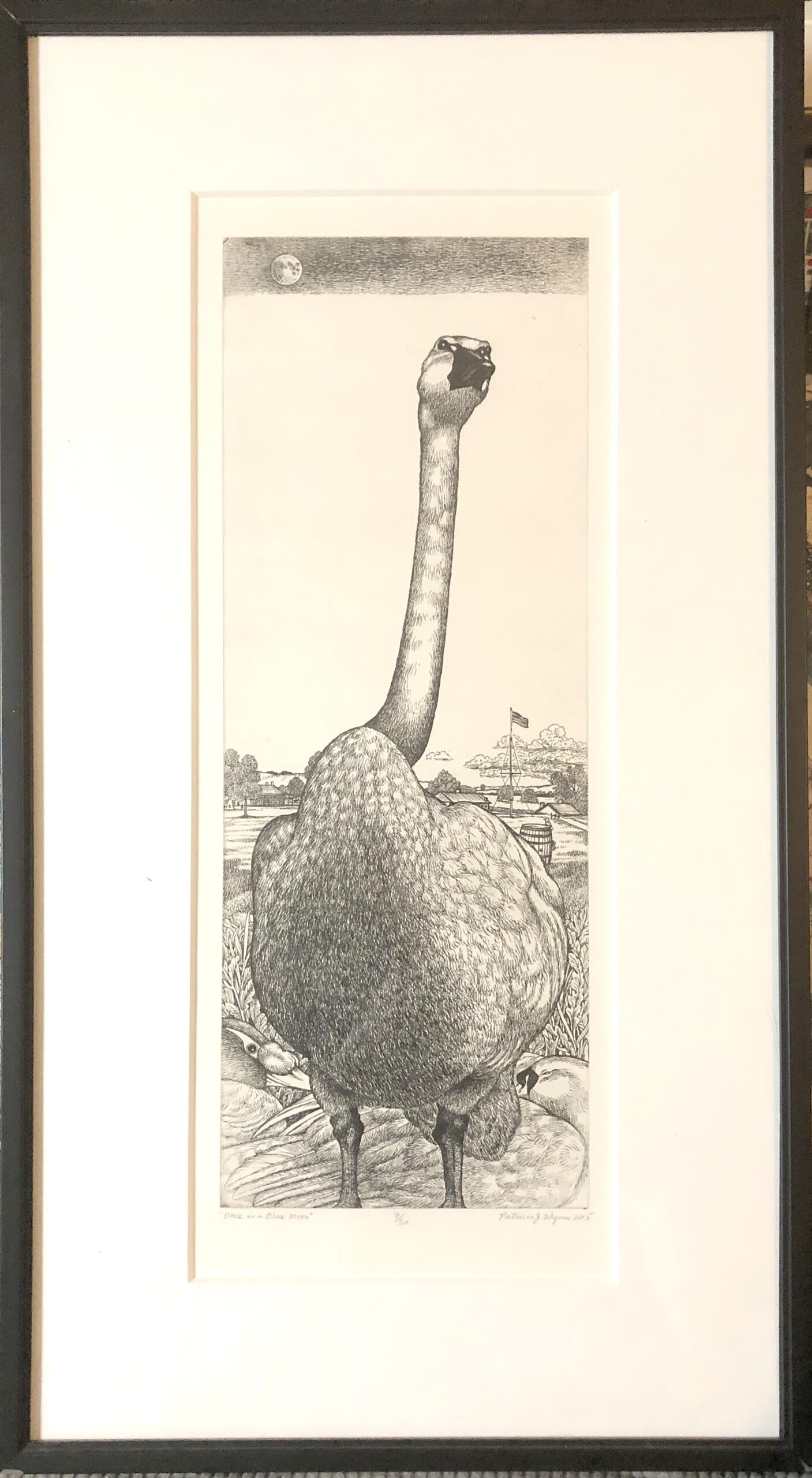 Patricia Wynne [RA 2010] : Once in a blue moon, 2022. | Salmagundi Club