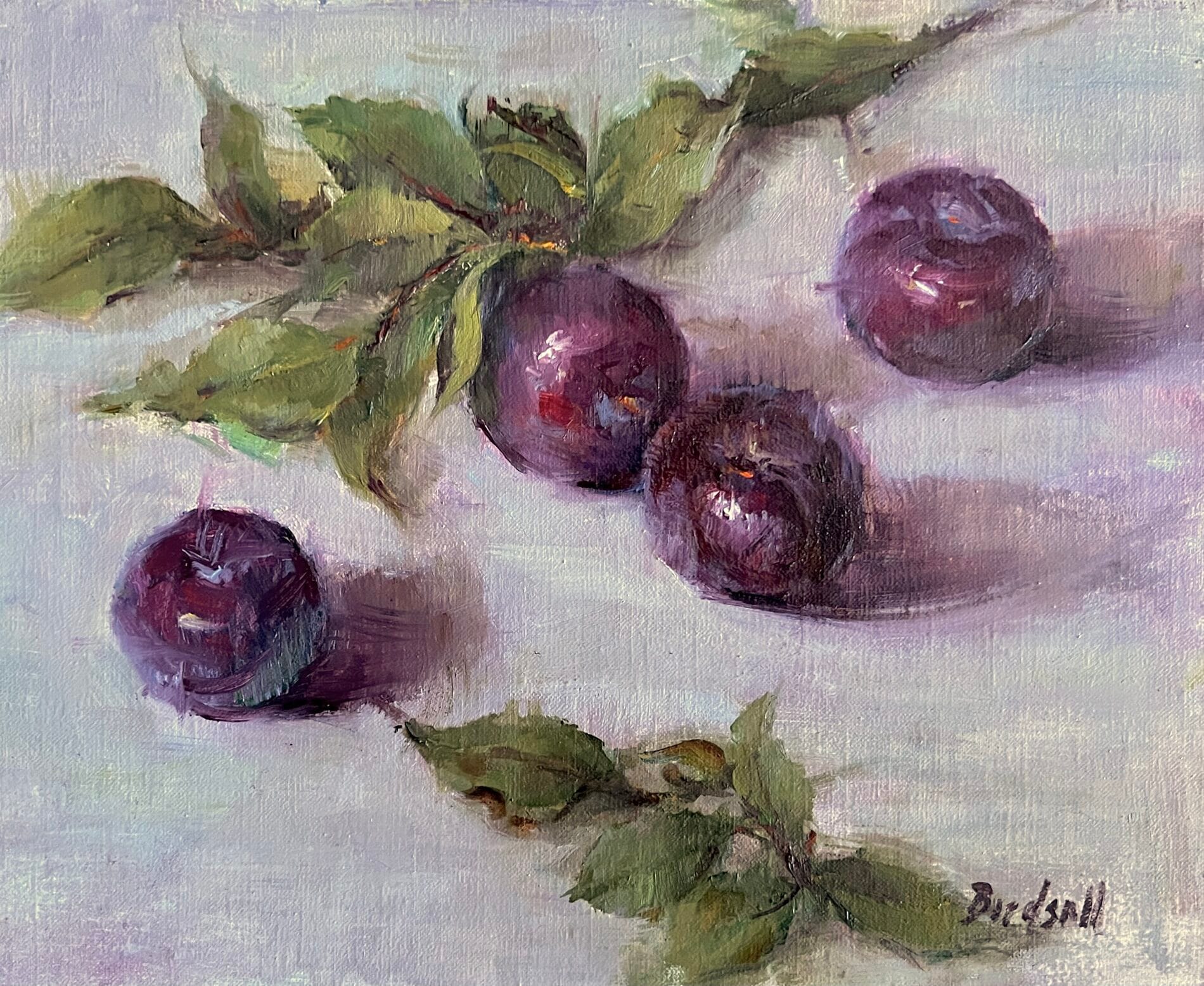 Stephanie Birdsall [NRA 2009] : Love the plums, 2023. | Salmagundi Club