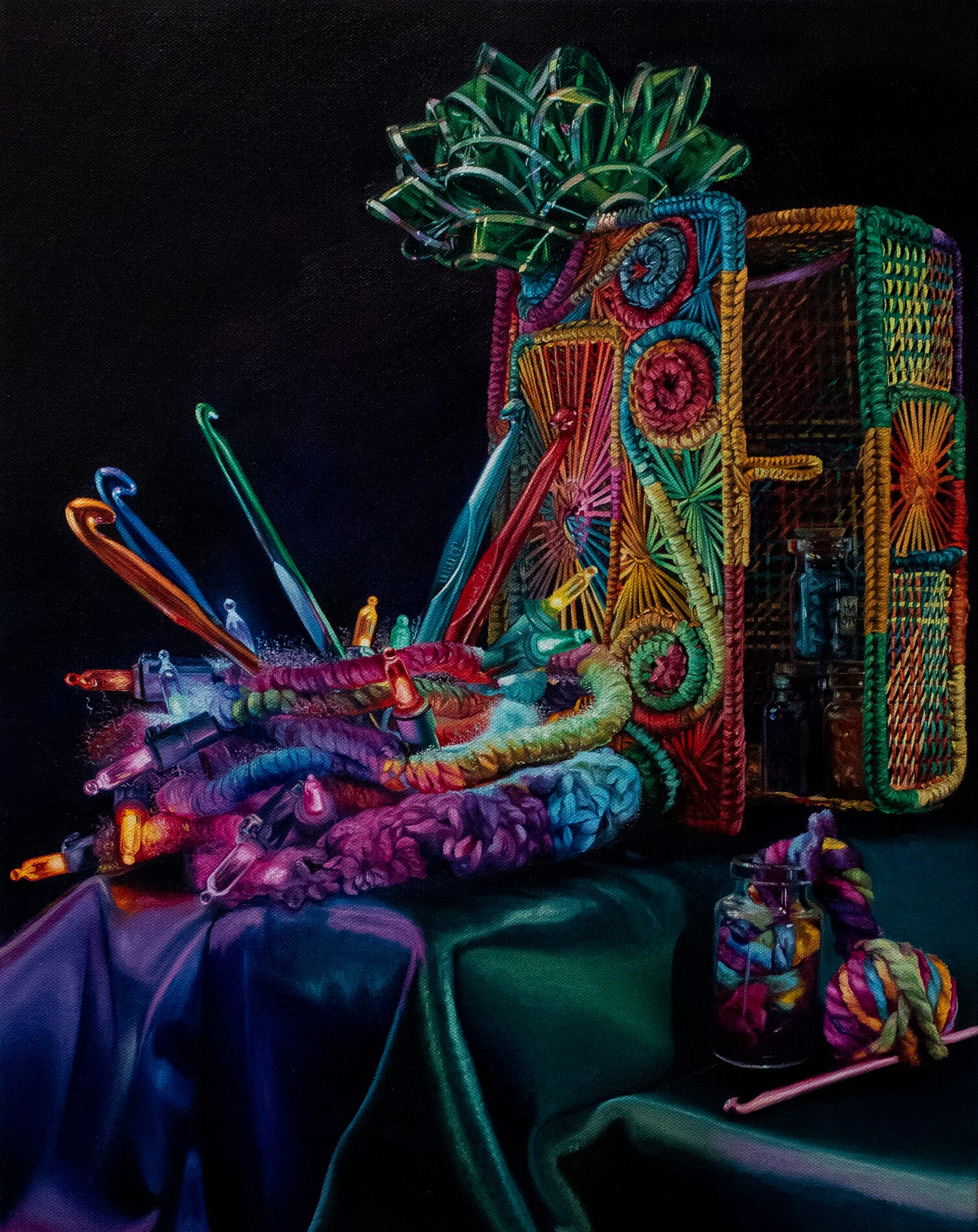 Daniela Velez [SCH RA 2022] : Knitting lights, 2023. | Salmagundi Club