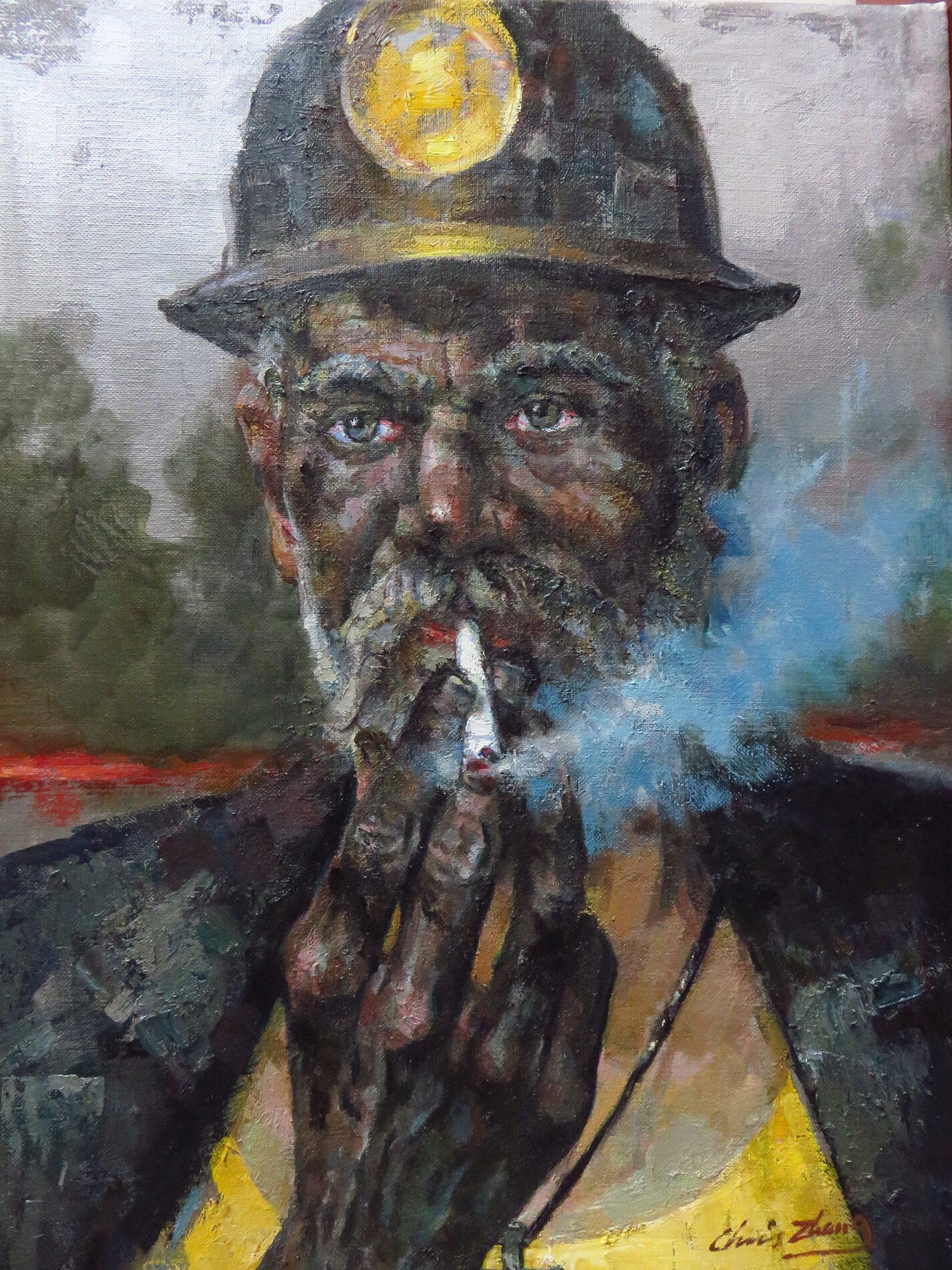 Christopher Z Zhang [NRA 2010] : Night shift, 2023. | Salmagundi Club