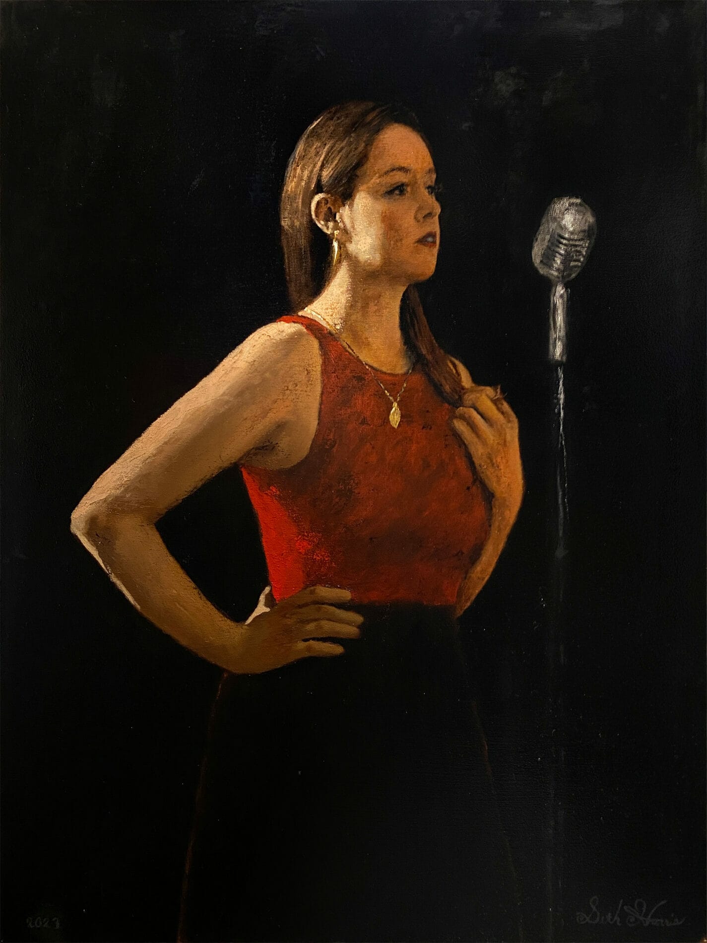 Seth Harris [RA 2017] : The singer | Salmagundi Club