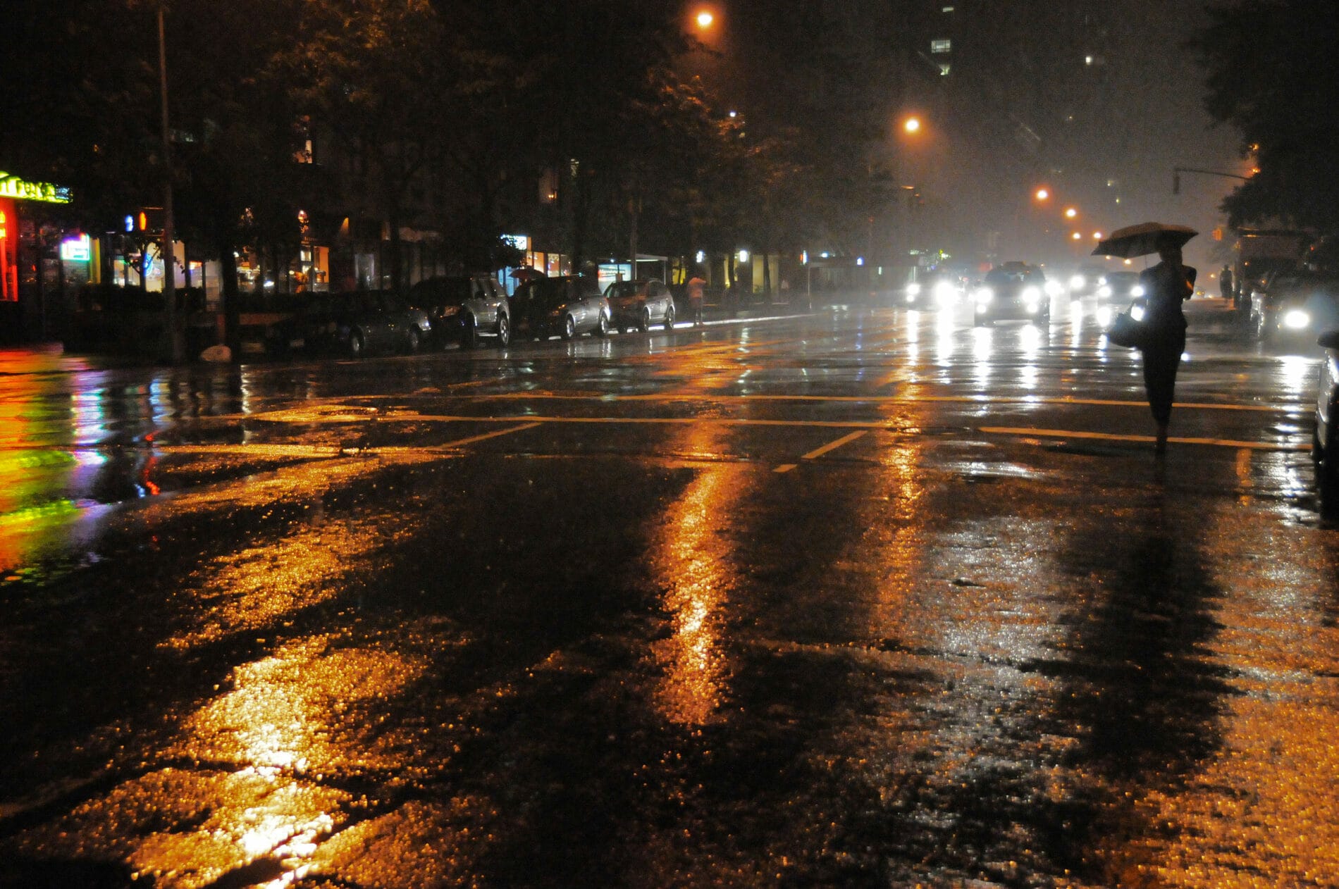 James Cohn [RA 2004] : Some Rain on First Avenue | Salmagundi Club